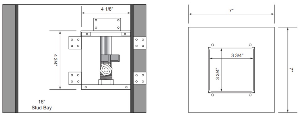 Buy Guy Gray 88525, SSMIB6AB Outlet Box with Hammer Arrester Valve ...