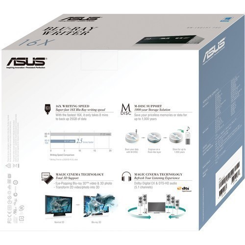 Buy ASUS BW-16D1HT, Ultra-Fast 16X Blu-Ray Burner - Prime Buy B2B