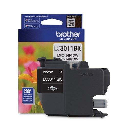 Buy Brother LC3011BK, Genuine Standard Yield Black Ink Cartridge ...